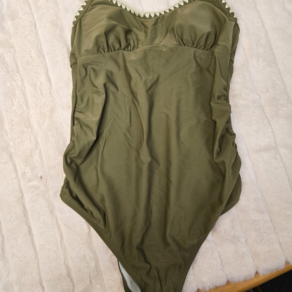 Cupshe | Swim | Olive Green Onepiece Swimsuit | Poshmark